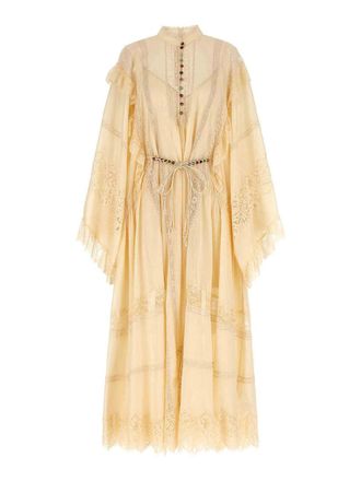 Zimmermann Robe Au Genou - Blanc