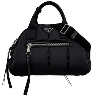 Prada Pre-owned Vintage Nylon Handbag - Femme - Pre-owned - Noir - Taille: ONE Size