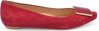 Tod's Suede Ballet Flats - Gr. 37 (EU) - in Rot