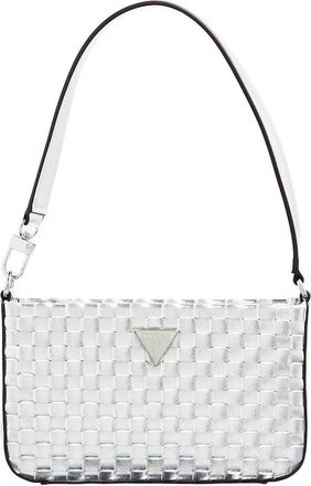 Guess Pochettes - Twiller Mini Top Zip Shoulder - Gr. unisize - in Silber - für Damen