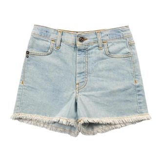 Patrizia Pepe Femme, Shorts, Bleu, Taille: 40 FR Denim Shorts