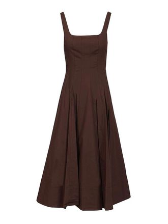 Staud Robe Au Genou - Marron