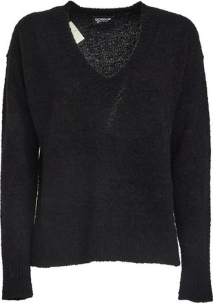 Dondup Femme, Pulls, Noir, Taille: 40 FR Pull Oversize Col V