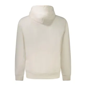 Tommy Hilfiger Logo-Embroidered Cotton Hoodie - White
