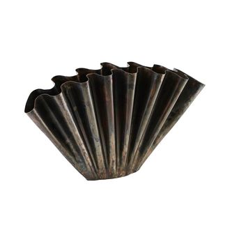 House Doctor Vase, &Uuml;berschwemmung, antikbraun, L 53,4 cm, B 11 cm, H 30 cm, Mehrfarbig, Einheitsgr&ouml;&szlig;e