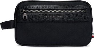 Tommy Hilfiger Kosmetiktasche Th Repreve Washbag AM0AM14514 Schwarz
