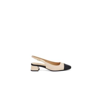Frau Femme, Chaussures, Beige, Taille: 41 EU Escarpins Slingback Bicolores