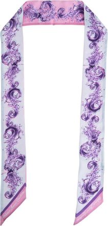 Versace Jeans Couture Femme, Accessoires, Bleu, Taille: ONE Size The Silk Scarf