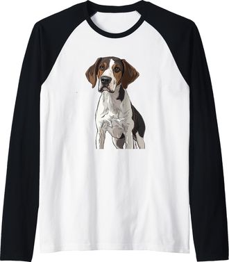 Whyitsme Design Baum Walker Coonhound Hund Illustration Raglan