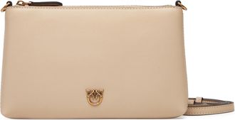 Pinko Handtasche PINKO Flat Horizontal Mini AI 25-26 104277 A0F1 Beige
