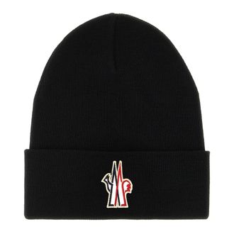 Moncler Bonnet en laine - Homme - Accessoires - Noir - Taille: ONE Size