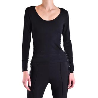 Dolce & Gabbana Strickwaren mit Rundhalsausschnitt f&uuml;r Frauen - - Knitwear - Damen - Schwarzk - S