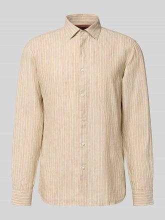 HUGO BOSS Modern Fit Freizeithemd aus reinem Leinen Modell VALERIO