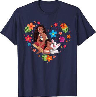 Disney Vaiana 2 Vaiana Simea and Pua Tropical Heart Sisters T-Shirt