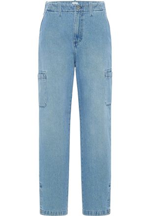 Mustang Jeans Damen Style Ava Loose Wide Cargo Cargo, Mittelblau 581