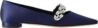 Manolo Blahnik Femme, Chaussures, Bleu, Taille: 41 EU Escarpins Pointus Tamolflat
