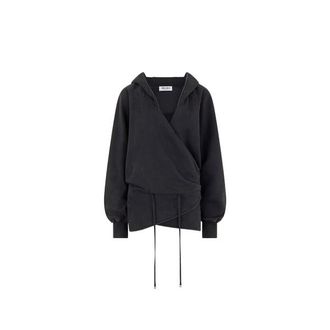The Attico Robe courte hoodie en coton