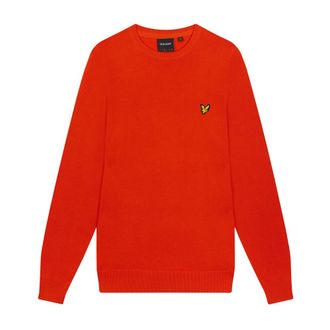 Lyle & Scott Pull en Coton Col Rond - Homme - Pulls - Rouge - Taille: XL