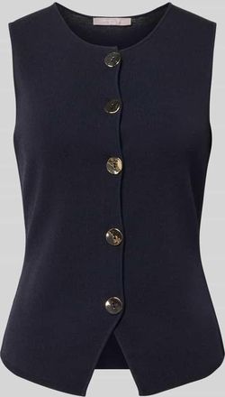 Christian Berg Weste aus Viskose-Mix mit V-Ausschnitt