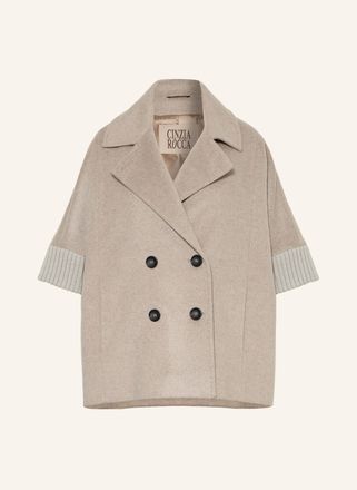 Cinzia Rocca Cinzia Rocca Cape Im Materialmix grau