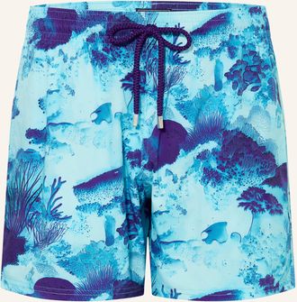 Vilebrequin Badeshorts Coral Reef blau