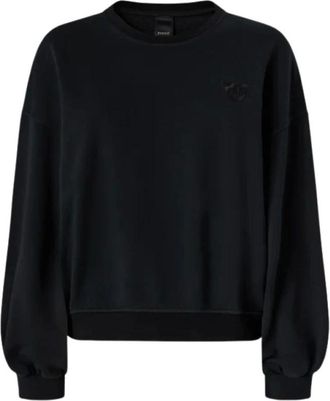 Pinko Pinko, Femme, Sweatshirts et sweats &agrave; capuche, Noir, Taille: 40 FR Maliardo SweaT-shirt