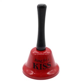 Generic Klingel aus Metall: Neuartige Handglocke mit lustigen Texten | Ring f&uuml;r einen Kuss, ein L&auml;cheln oder ein Bier | Ideal f&uuml;r, Restaurants, Hochzeitsveran