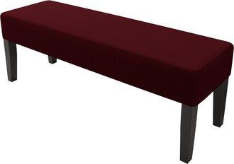 Generic Bankbezug Stretch Waschbar Bezug Für 63-208cm Sitzbank Esszimmer Küche Bankauflage Schonbezug Elastisch Sitzbankbezug Möbelschutz Schlafzimmer Rechtec