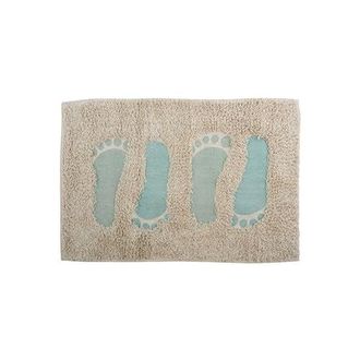 MSV Fu&szlig; Baumwolle Matte, Blau