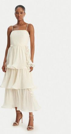 Guess Coctailkleid W6GKA GW2584 &Eacute;cru Regular Fit
