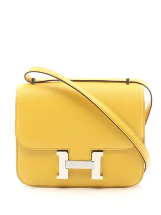 Hermès mini sac porté épaule Constance 3 (2023) - Jaune