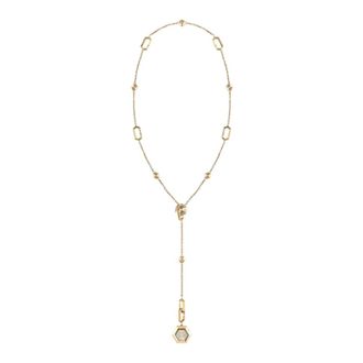 Philipp Plein Hexagon 36mm Necklace Watch - - Accessories - Damen - Gelb - ONE SIZE