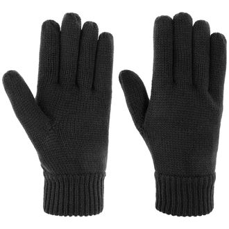 LIPODO Thinsulate 3M Strickhandschuhe Damen Herren Handschuhe mit Fleecefutter Herbst Winter Outdoor Fingerhandschuhe Elastischer Rippstrick schwarz XL