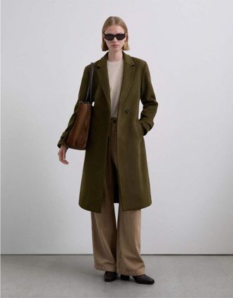 Scalpers Manteau fait &agrave; la main - Kaki-Vert