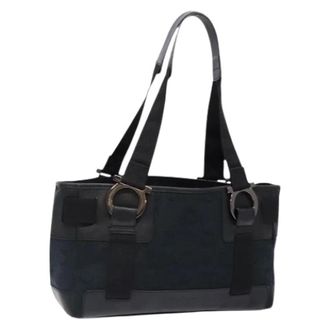 Ferragamo Pre-owned Canvas Handtaschen - - Pre-owned - Damen - Schwarzk - ONE SIZE