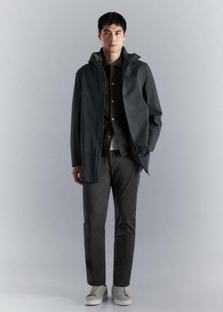 Mango Parka d&eacute;perlante &agrave; poches gris fonc&eacute; - Homme - XXL - MANGO MAN