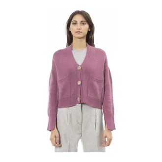 Alpha Studio Femme, Pulls, Rose, Taille: 40 FR Cardigan Élégance Intemporelle