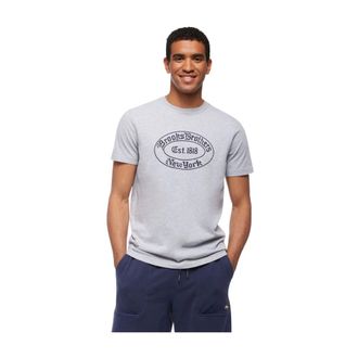 Brooks Brothers Homme, Tops, Gris, Taille: L T-shirt graphique avec &eacute;tiquette