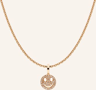 Cada Cada Kette Tiny Smiling Face rosegold