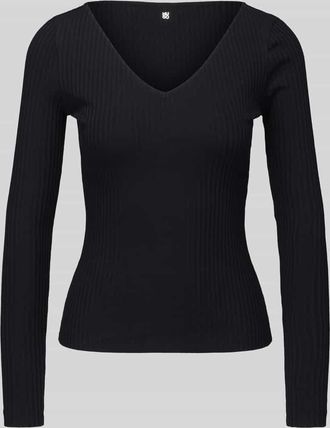 HUGO BOSS Slim Fit Langarmshirt aus Baumwoll-Mix Modell Dumille