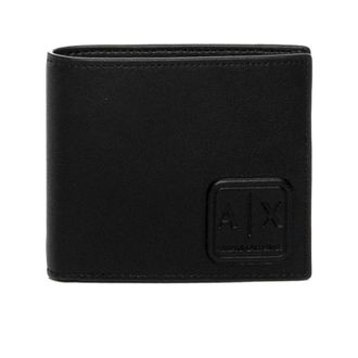 A|X Armani Exchange Homme, Accessoires, Noir, Taille: ONE Size Portefeuille bi-pli avec poche &agrave; monnaie