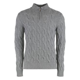 Moorer Strickware - - Knitwear - Herren - Grau - M