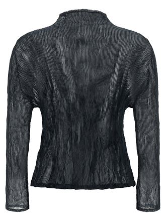 Issey Miyake Chiffon Twist 1 Cardigan - Black