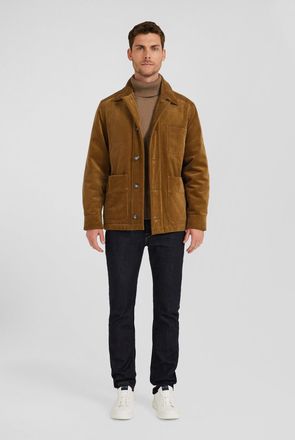 Eden Park Surchemise &Agrave; Carreaux En Coton M&eacute;lang&eacute; Noisette