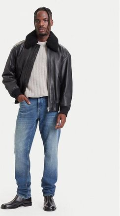 HUGO BOSS Lederjacke Jopeak 50566594 Schwarz Regular Fit