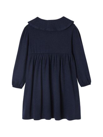 Vertbaudet Minikleid Strickkleid mit gro&szlig;em Kragen M&auml;dchen
