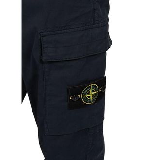 Stone Island Pantalon cargo fusel&eacute; en coton m&eacute;lang&eacute;