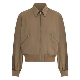 Maison Margiela Femme, Vestes, Beige, Taille: 40 FR Blouson aviateur en laine