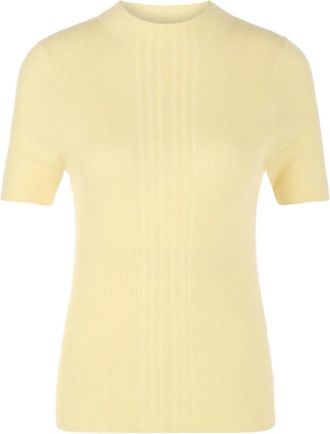 Marc Cain Kurzarm Pullover mit Rundhalsausschnitt - - Knitwear - Damen - Gelb - L