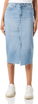 Mustang Jeans Damen Style Pencil Jeansrock, Mittelblau 312, 30